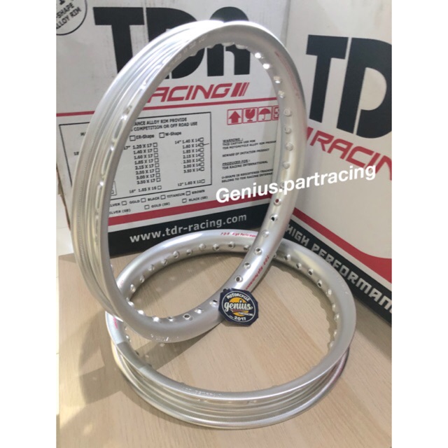 Jual Velg TDR U Shape 140X160 Ring 14 Silver Series | Shopee Indonesia