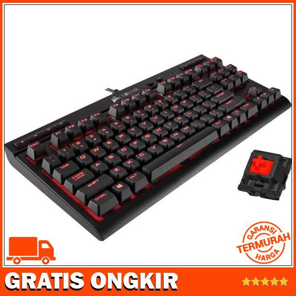 Jual CORSAIR K63 COMPACT MECHANICAL (CHERRY MX RED RED BACKLIGHT) | Shopee Indonesia