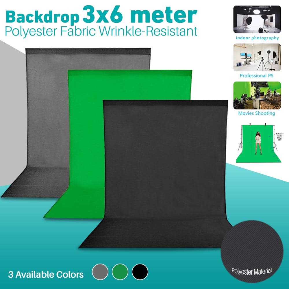 Jual Backdrop Studio 3x6 Meter Polyester Cotton Fabric Background ...