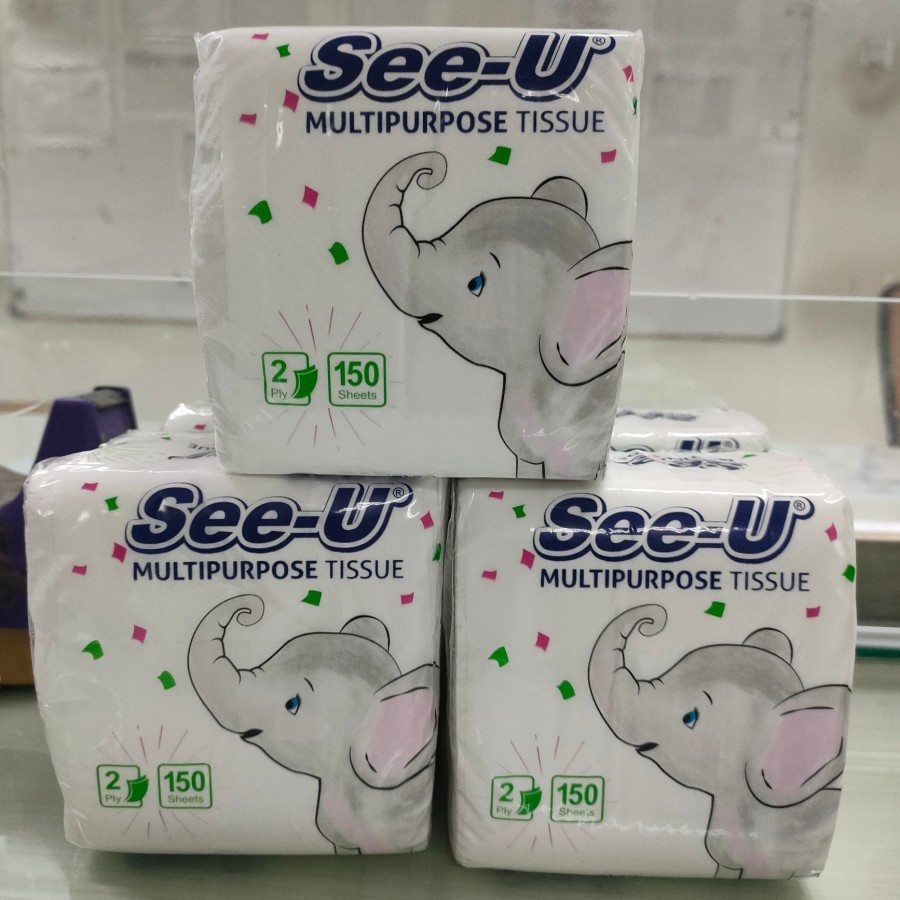 Jual Tissue See-U Multipurpose 150 S x 2 ply - Tissue Wajah - Tissue ...