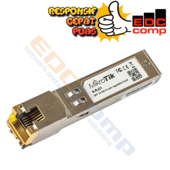 Jual Mikrotik RJ45 SFP 10/100/1000M copper module S-RJ01 | Shopee Indonesia