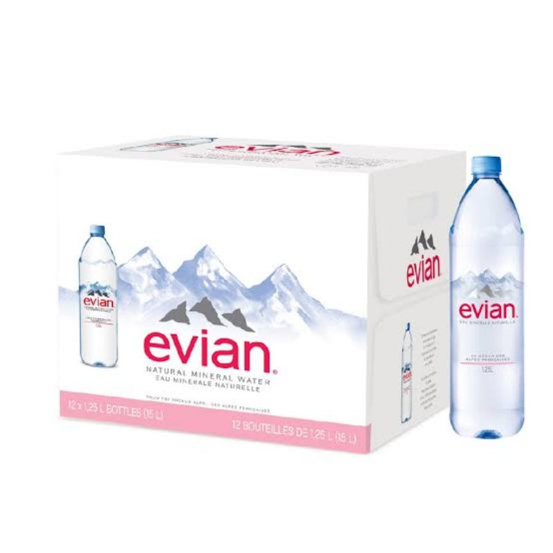Jual Evian Mineral Water 330ml 500ml 1250ml | Shopee Indonesia