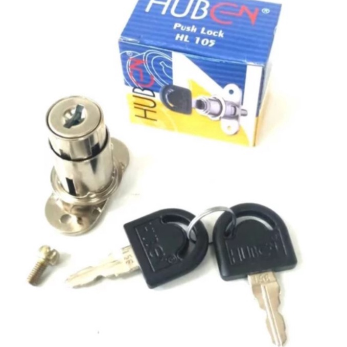 Jual KUNCI LACI HUBEN PUSH LOOK 105/PUSH LOCK HUBEN LACI LEMARI RAK PVC ...