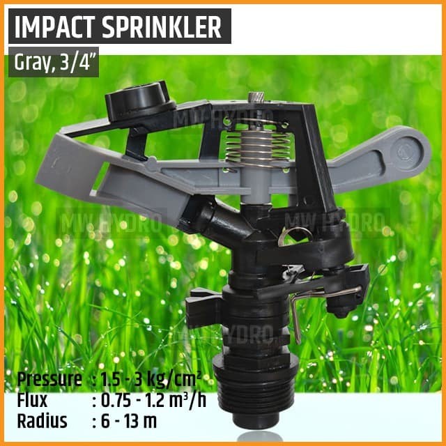 Jual Sprinkler Impact 3/4 " Male Drat Semprotan Air Impulse Irigasi ...