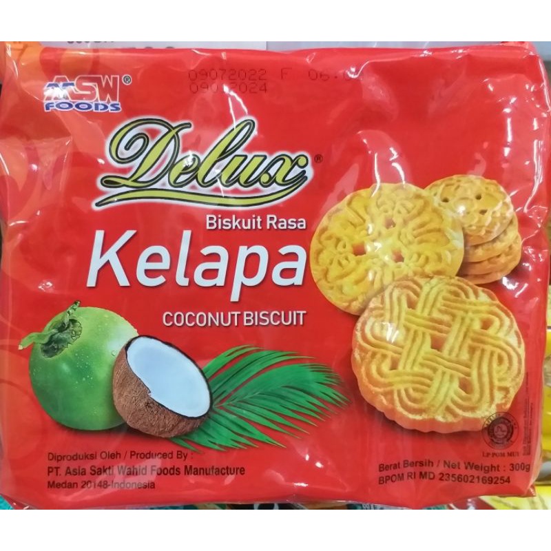 Jual KZ - delux biskuit kelapa asw foods 300g | Shopee Indonesia