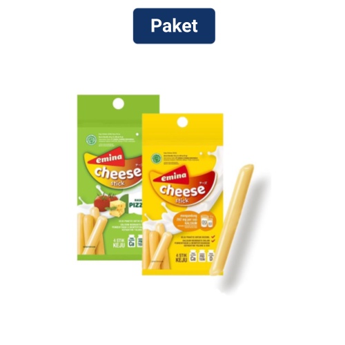 Jual Emina Stick Cheese Pizza 12 gr + Emina Stick Cheese Original 12 gr ...