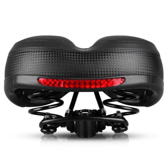 Jual Jok Sadel Sepeda Empuk 3D Double Spring Absorber with Tail Warning ...