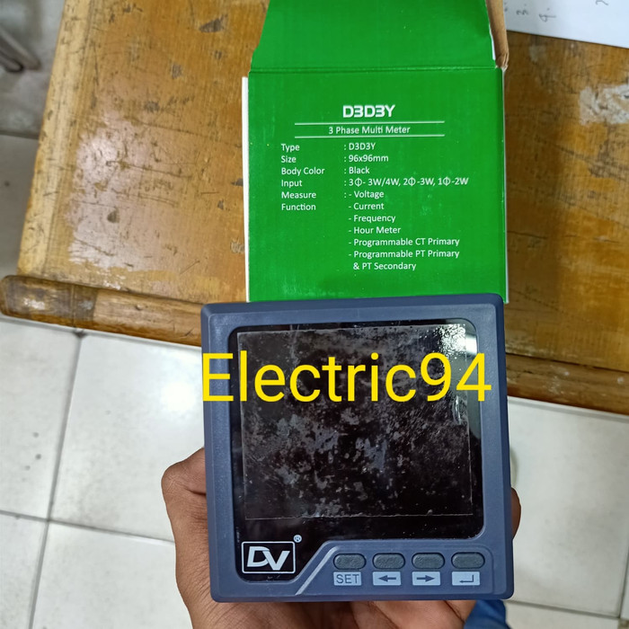Jual Panel / Power Meter Digital With LCD Display 3 Phase D3D3Y merk DV Termurah | Shopee Indonesia