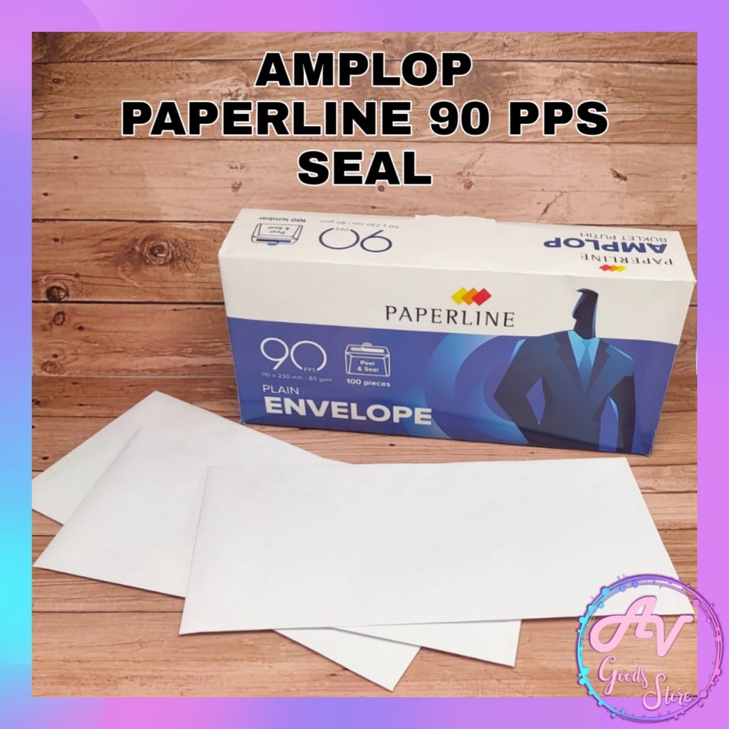 Jual Amplop / Amplop Putih Perekat / 1Kotak Amplop Paperline 90 PPS ...