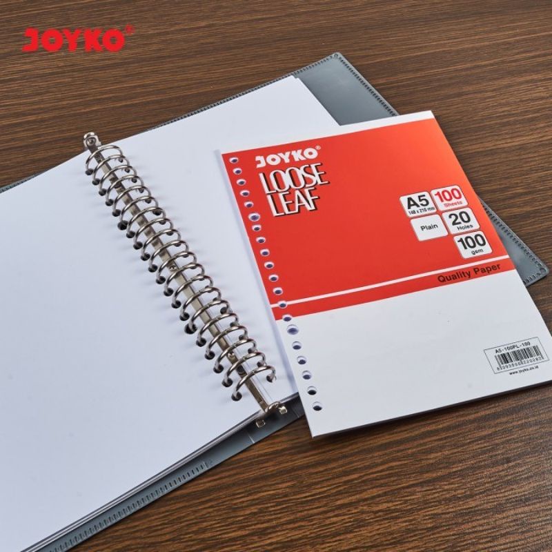 Jual JOYKO Loose Leaf A5 Polos A5-100PL Isi Kertas File Binder Plain 100 Gsm Isi 50 Dan 100 ...