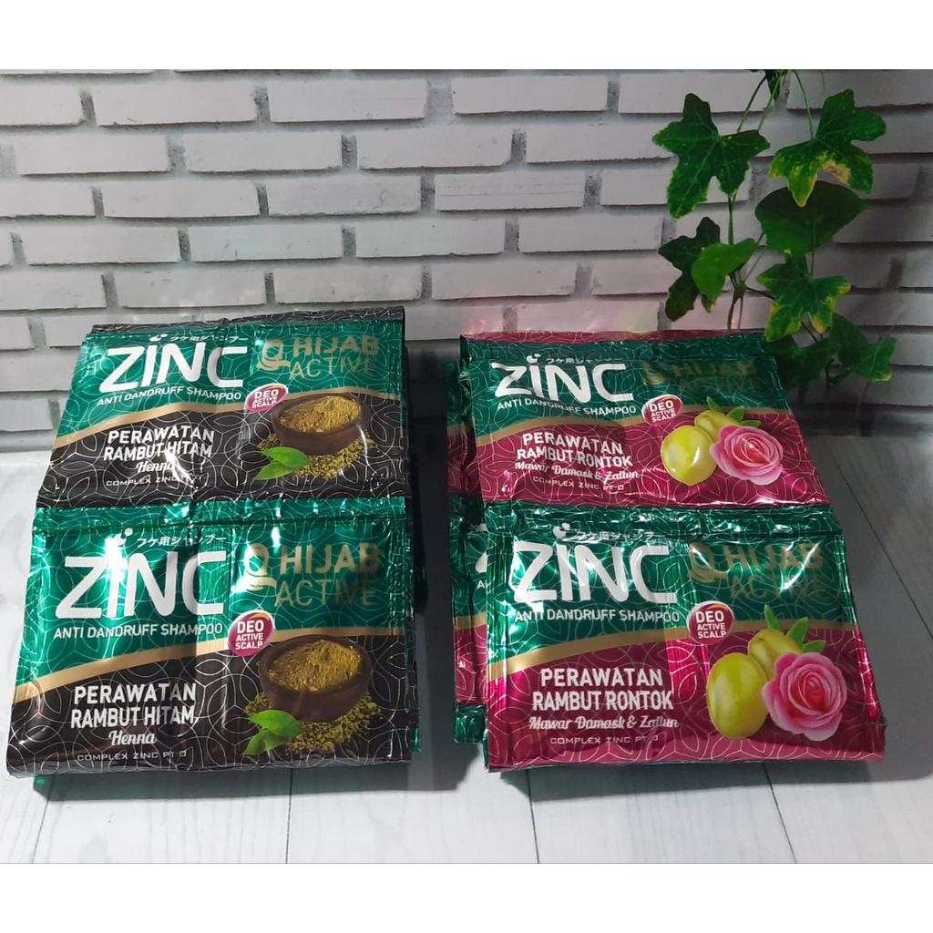Jual Zinc Shampoo Sachet Renceng - 1 renceng 24 Sachet | Shopee Indonesia