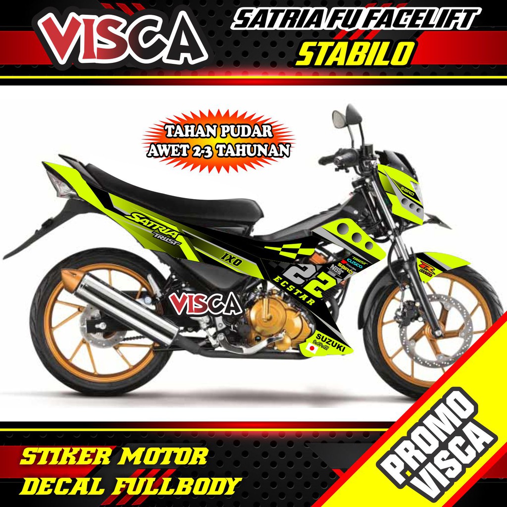 Jual Decal Satria Fu Facelift 2014 Full Body Stiker Satria Fu Facelift ...