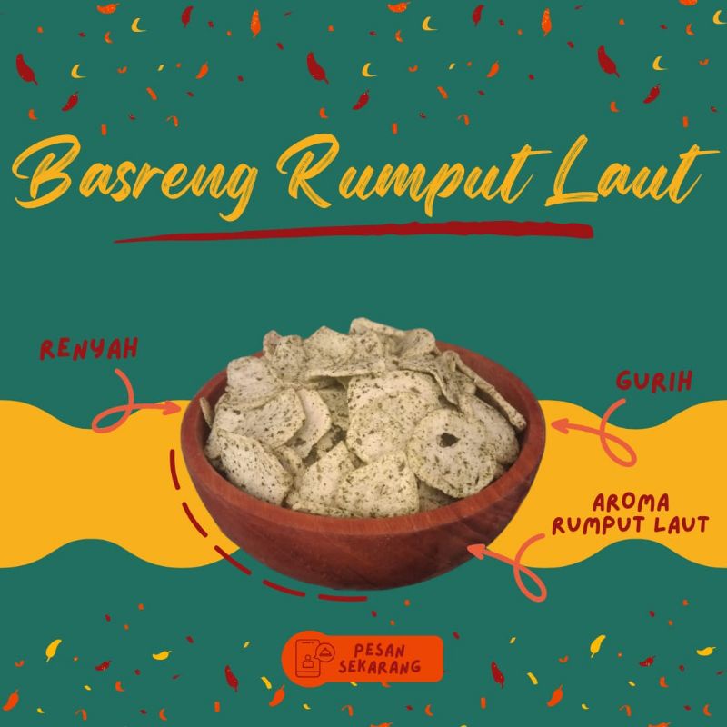 Jual Basreng Nisnat Snack Varian Rumput Laut | Shopee Indonesia