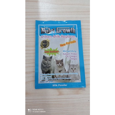 Jual Nutri Growth susu untuk anak kucing yang baru lahir kemasan sachet ...