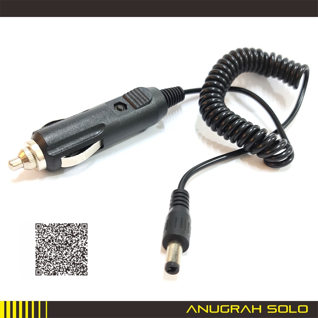Jual Kabel Colokan Mobil Adapter DC 5.5 2.1 To Car Lighter Plug Kabel ...