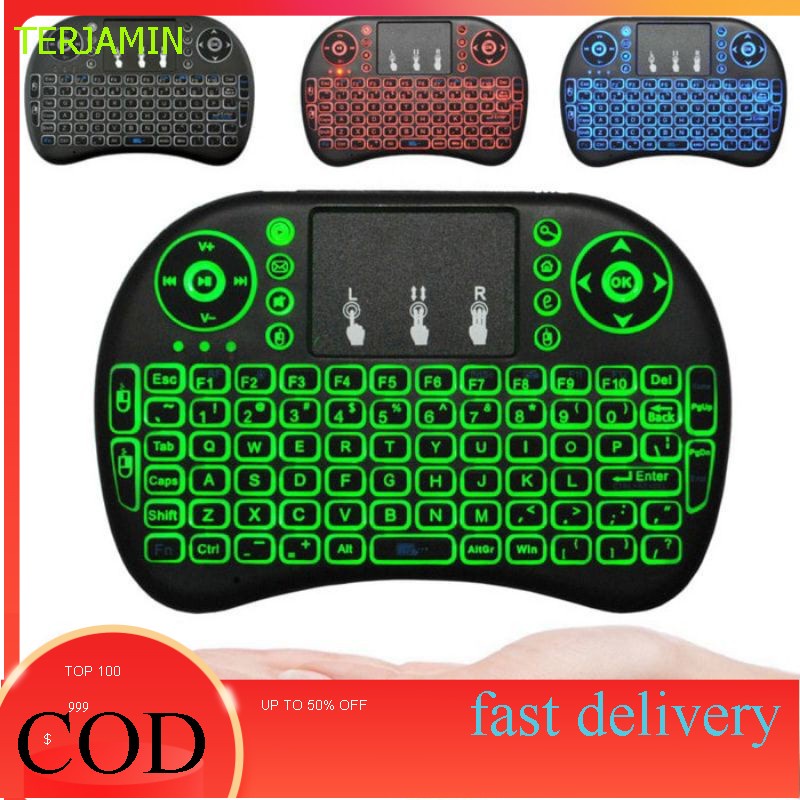 Jual Keyboard Mini Android 2.4 ghz backlight Wireless Full Colour ...