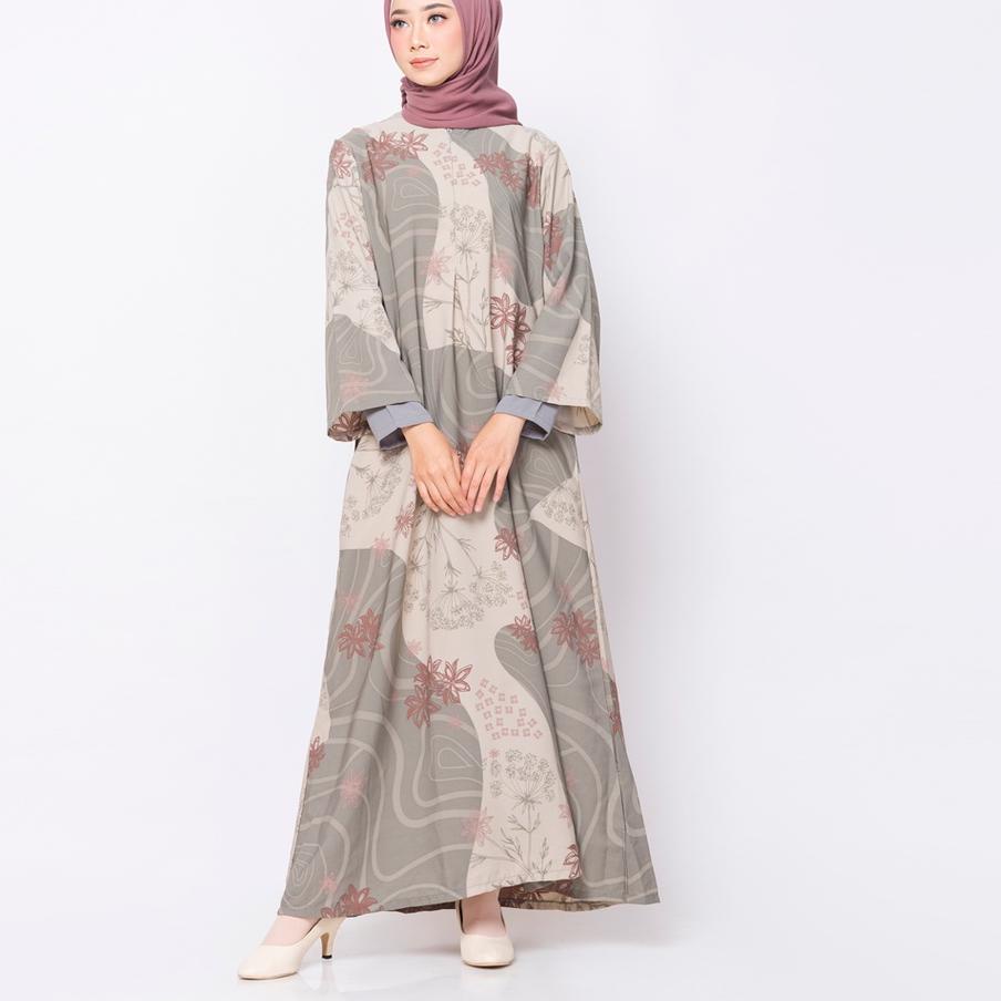 Jual GRATIS ONGKIR ZM Zaskia Mecca - Luny Cream Gamis - Jelita ...