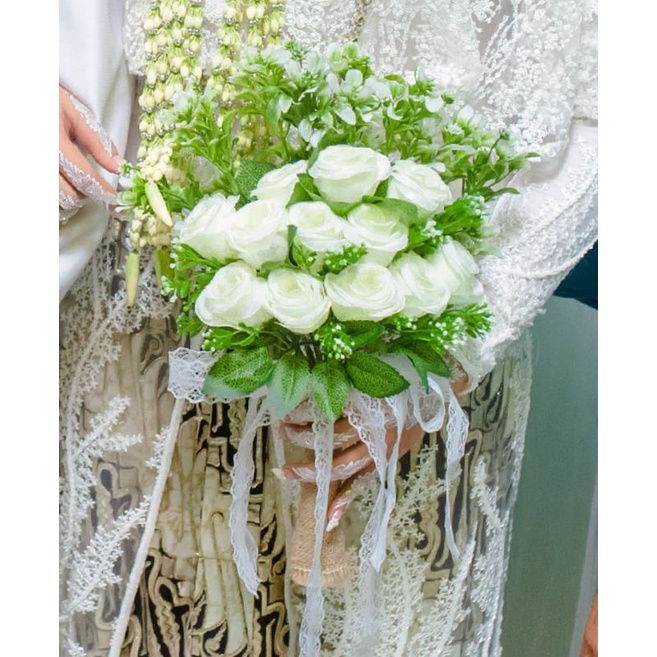 Jual Buket Wedding/Handbouquet Prewedding/Bouquet Artificial/Handbuket ...