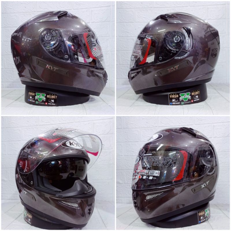 Jual KYT HELM K2 RIDER SOLID GUNMETAL KYT K2 RIDER ORIGINAL DOUBLE ...
