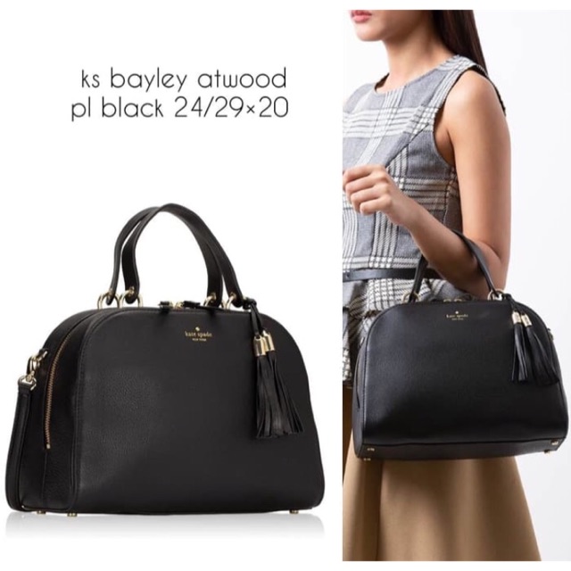 Jual Kate Spade Bayley/Tas kantor hitam wanita/Tas Kate Spade murah ...