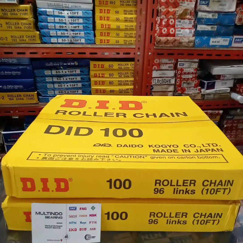 Jual Rantai RS 100-1 SINGLE DID JAPAN ORIGINAL ROLLER CHAIN | Shopee ...