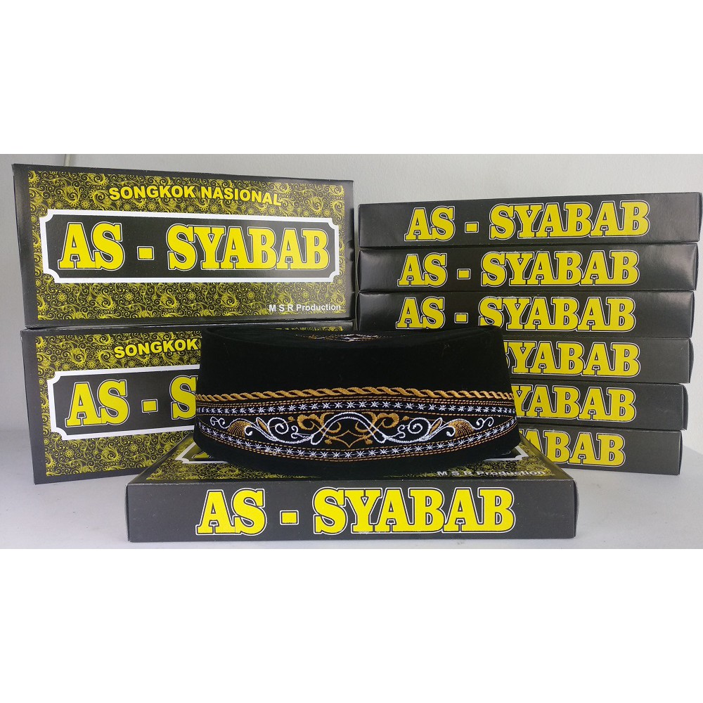 Jual As Syabab Peci / Songkok / Kopiah Sablon Batik Kualitas Bahan ...