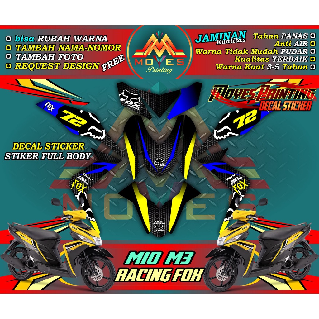Jual Decal Mio M3 Full Body Custom | Shopee Indonesia