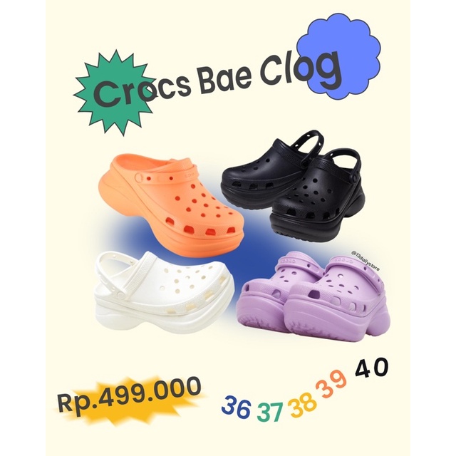 Jual CROCS BAE CLOG / CROCS PLATFORM ORIGINAL | Shopee Indonesia