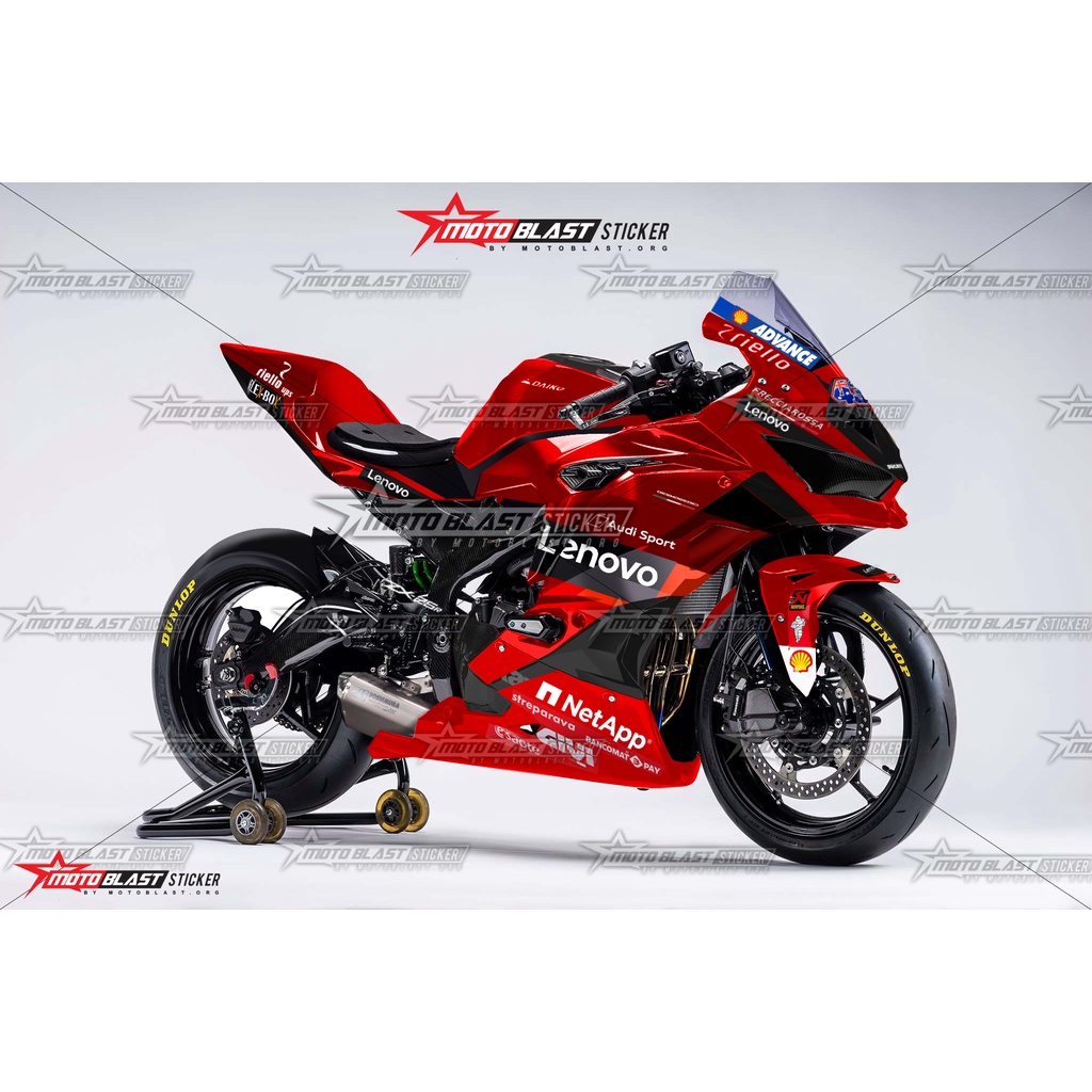 Jual Decal Sticker Motor Motoblast - Ninja ZX25R Livery Ducati DesmoGP ...