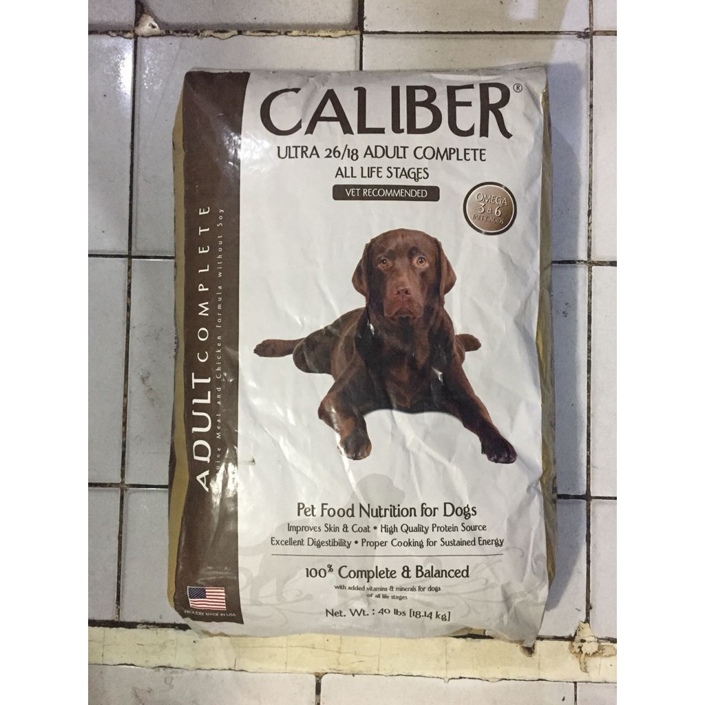 Jual Dog Food Caliber Ultra 26/18 All Life Stages Dogfood 18kg Makanan ...