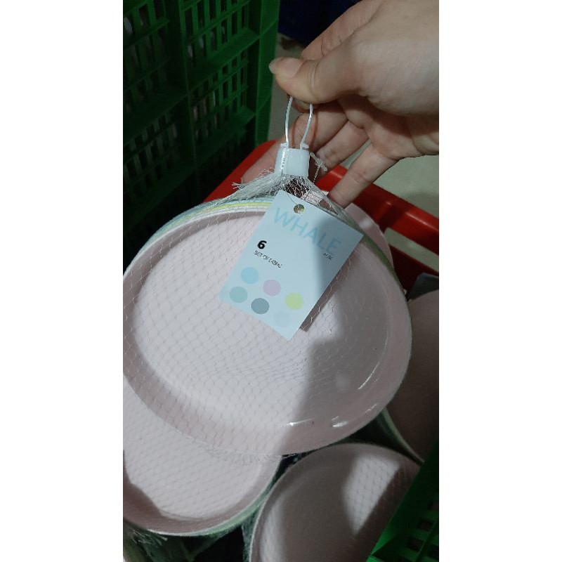 Jual Piring Mangkok Sendok Garpu Gelas Set Macaron set isi 6pcs Piring ...