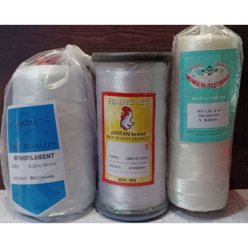 Jual BENANG 0.20X10PLY 500GRAM BENANG JAHIT JARING BENANG JARING PLY ...
