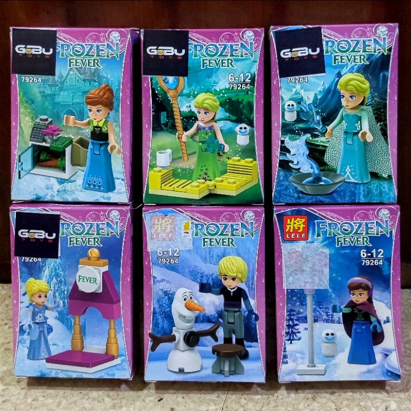 Jual mainan frozen elsa anna 79264 6 varian brick blok edukasi murah ...