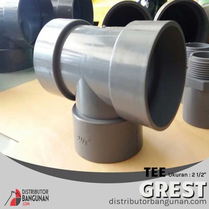 Jual Fitting Pvc Sambungan Pipa Pvc Tee 2 1/2 Grest | Shopee Indonesia