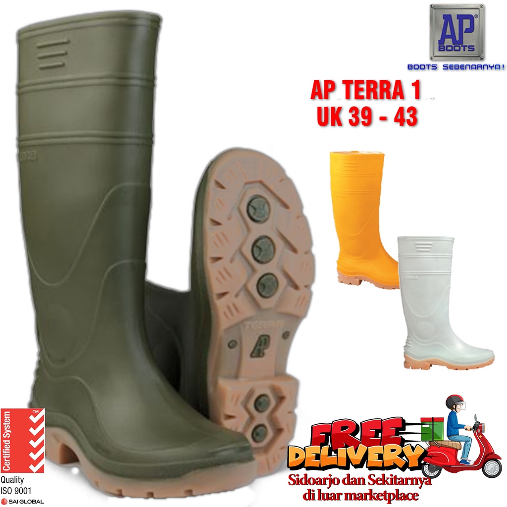 Jual Sepatu Boot Terra 1 Putih Panjang | Shopee Indonesia