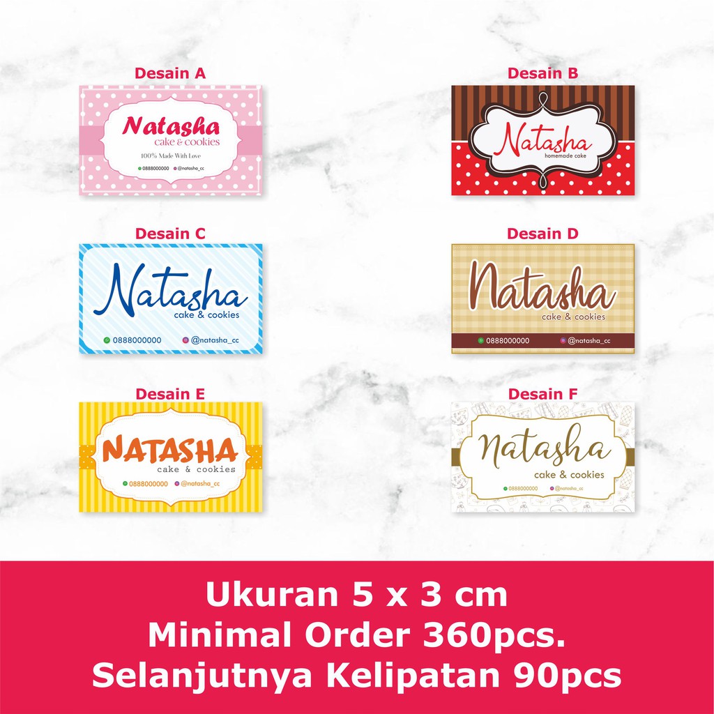 Jual Stiker Label Produk Kemasan Catering | Shopee Indonesia