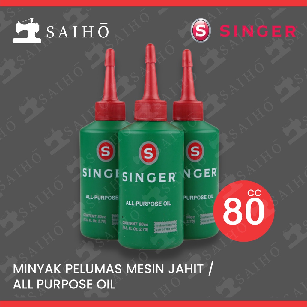 Jual Minyak Pelumas Mesin Jahit / All Purpose Oil 80 cc (SINGER ...