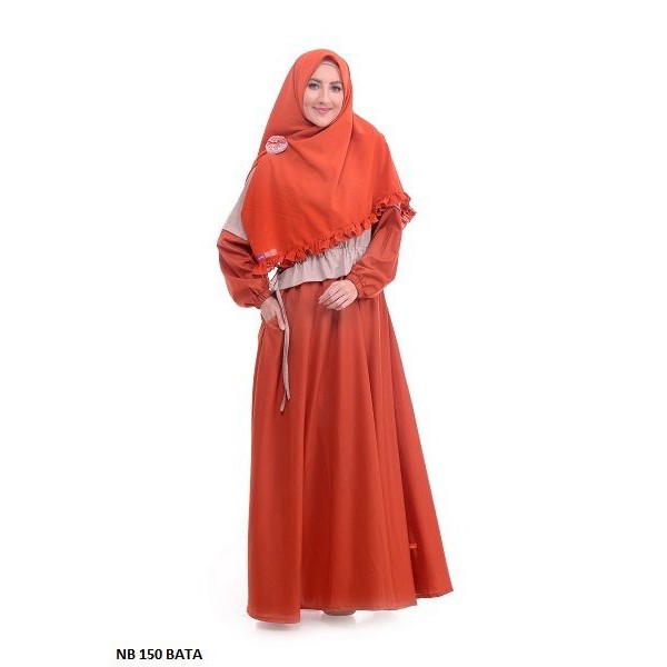 Jual GAMIS POLOS DEWASA NIBRAS NB 150 BATA GAMIS BUSUI MODEL PAYUNG ...