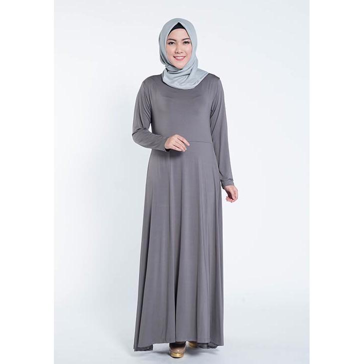 Jual inner gamis elzatta gamia azra abu tua | Shopee Indonesia