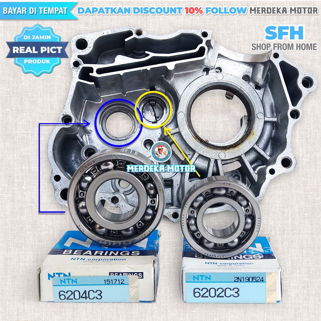 Jual Bearing Crankcase Kiri TIGER 2000 Laher Transmisi TIGER LAMA TILAM ...