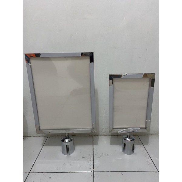 Jual SIGN FRAME A4 LANDSCAPE SIGNAGE/ PAPAN TIANG ANTRIAN | Shopee ...