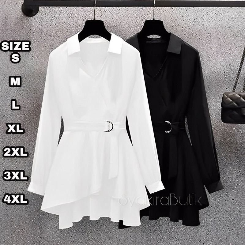 Jual Gonza Blouse - Ukuran S M L XL XXL XXXL XXXXL 2XL 3XL 4XL 2L 3L 4L 5L Kemeja Kerja Big Size ...