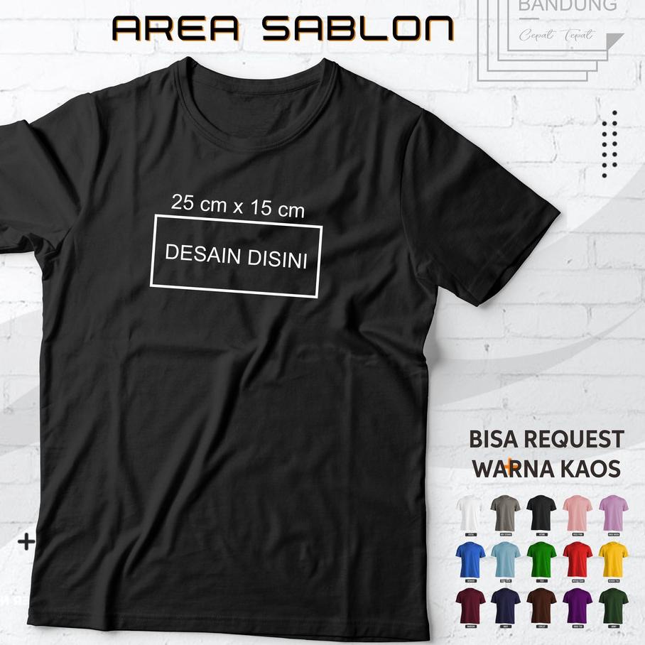 Jual Baru - Sablon Kaos Custom Desain Sendiri Foto Nama Satuan Sablon ...