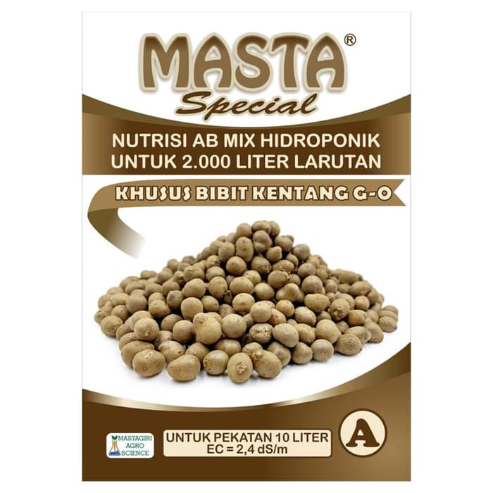 Jual Nutrisi Hidroponik AB Mix MASTA Kentang G-0 Kmasan 2.000 L Pekatan ...