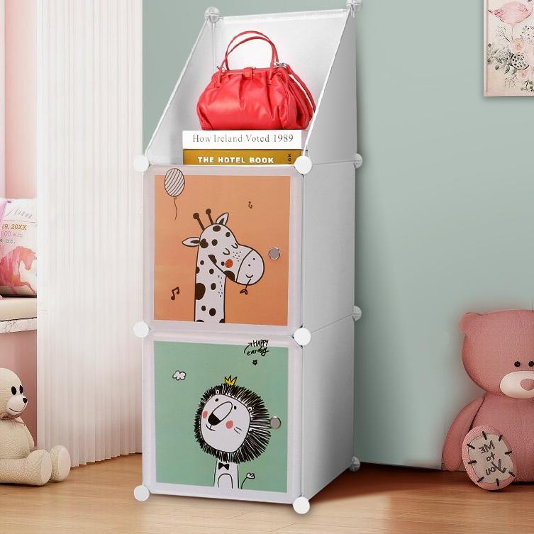 Jual V47X Homes Rak buku Lemari Pakaian Anak Wardrobe 2 muka 2 Slot ...