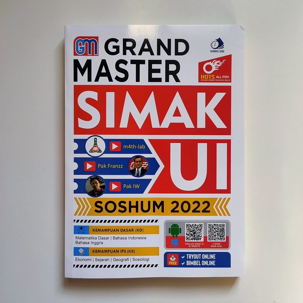 Jual Buku Grand Master SIMAK UI SAINTEK SOSHUM 2022 | Shopee Indonesia