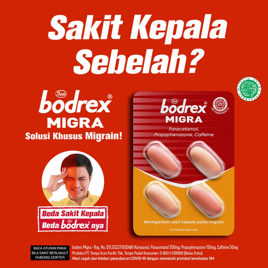 Jual Bodrex Migra - 1 Blister / Strip 4 Tablet | Shopee Indonesia