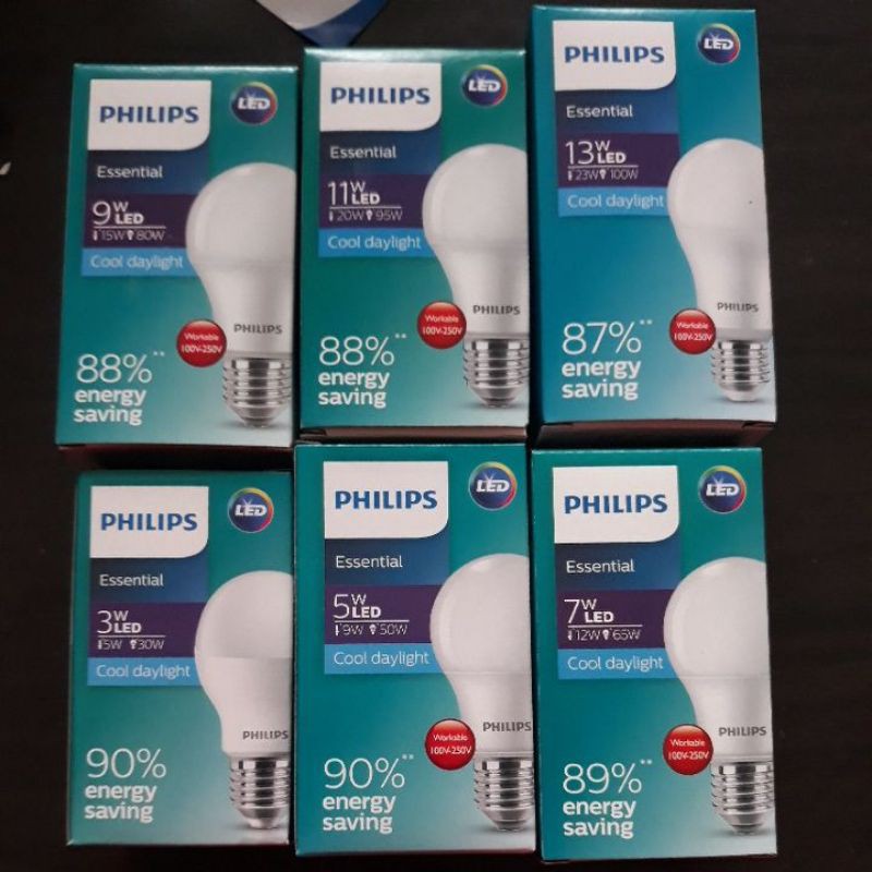 Jual Lampu Led Philips Essential 3w,5w,7w,9w,11w,13w,15w/bohlam Led Philips kota pontianak ...