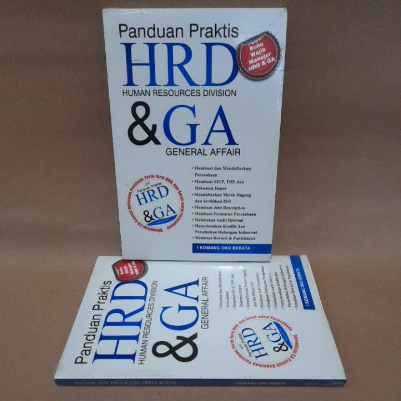 Jual Panduan praktis HRD & GA general Affair + CD - I Komang Oko Berata ...
