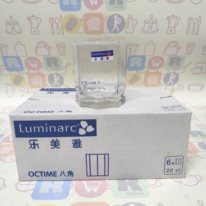 Jual Luminarc Octime Tumbler Glass 20 cl (6 pcs - E5875) | Shopee Indonesia